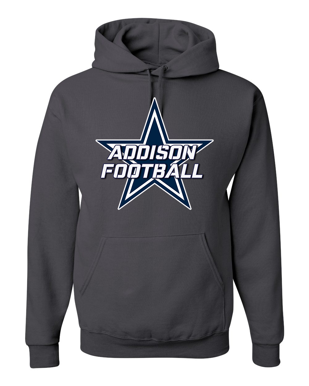 Star Addison Football - Hooded Sweatshirt - ADULT – Addison Cowboys Merch