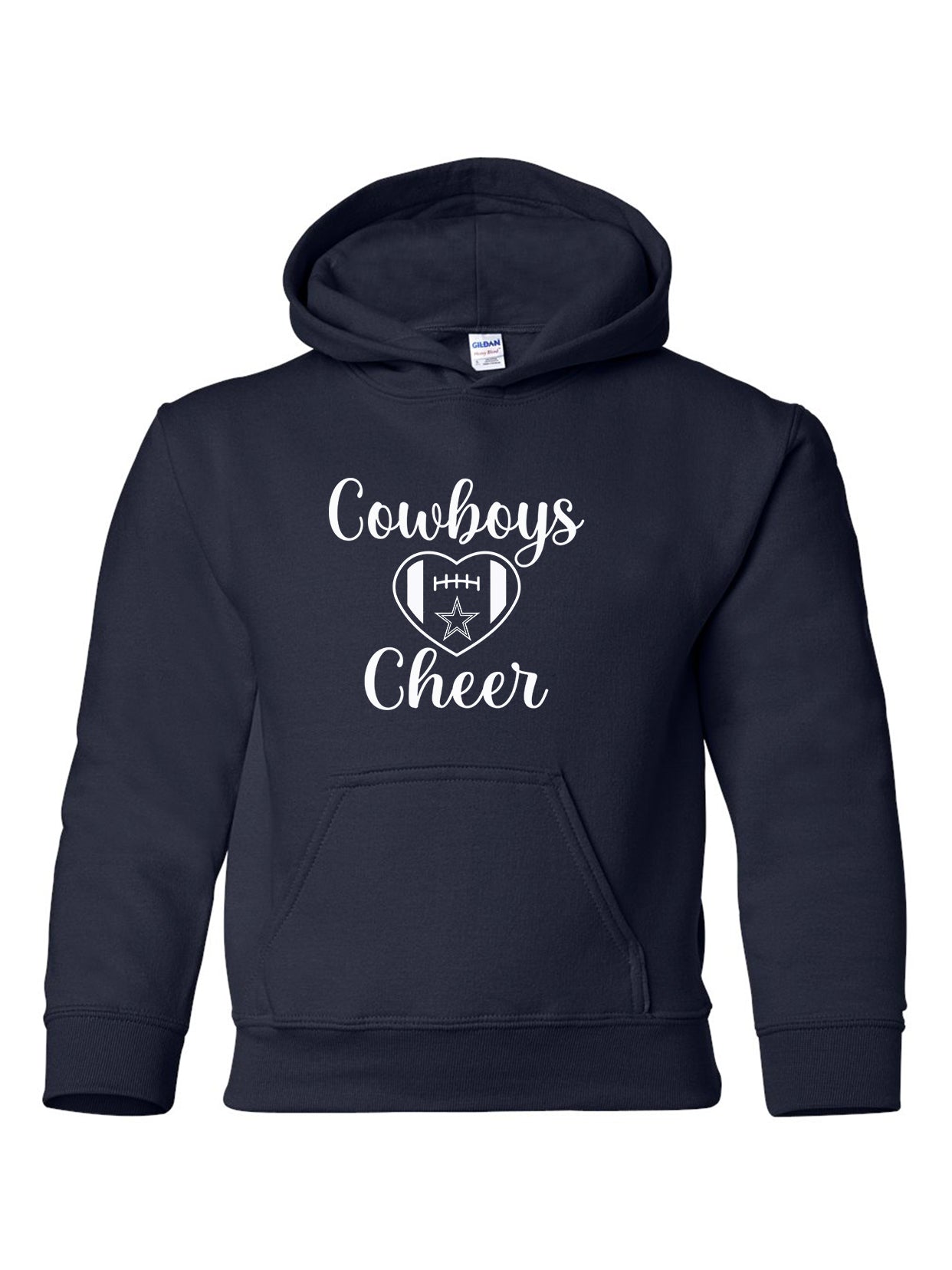 Addison Cowboys Cheer - Hooded Sweatshirt - YOUTH – Addison Cowboys Merch